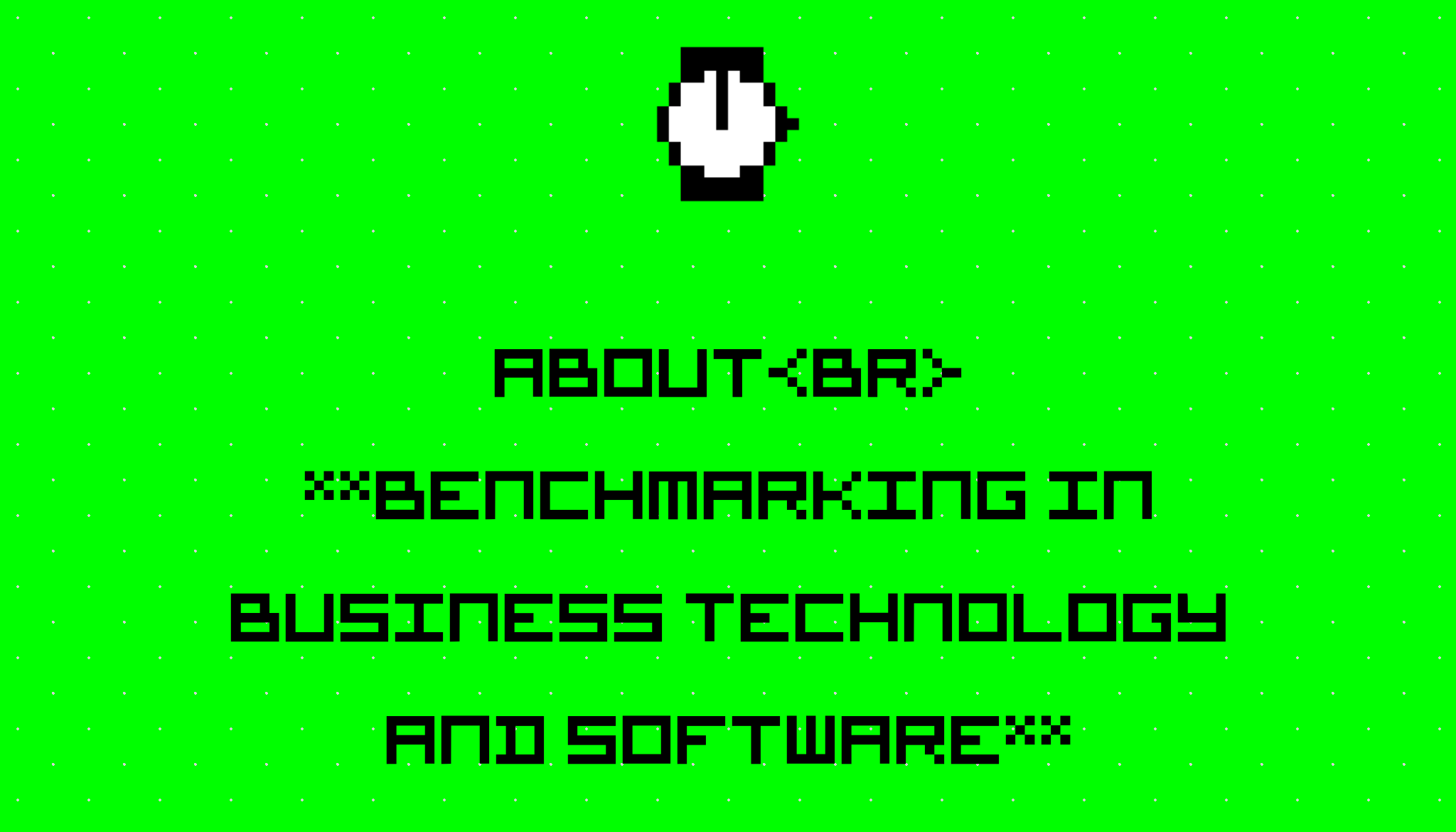 About Benchmarking in Business Technology and Software on HackerNoon