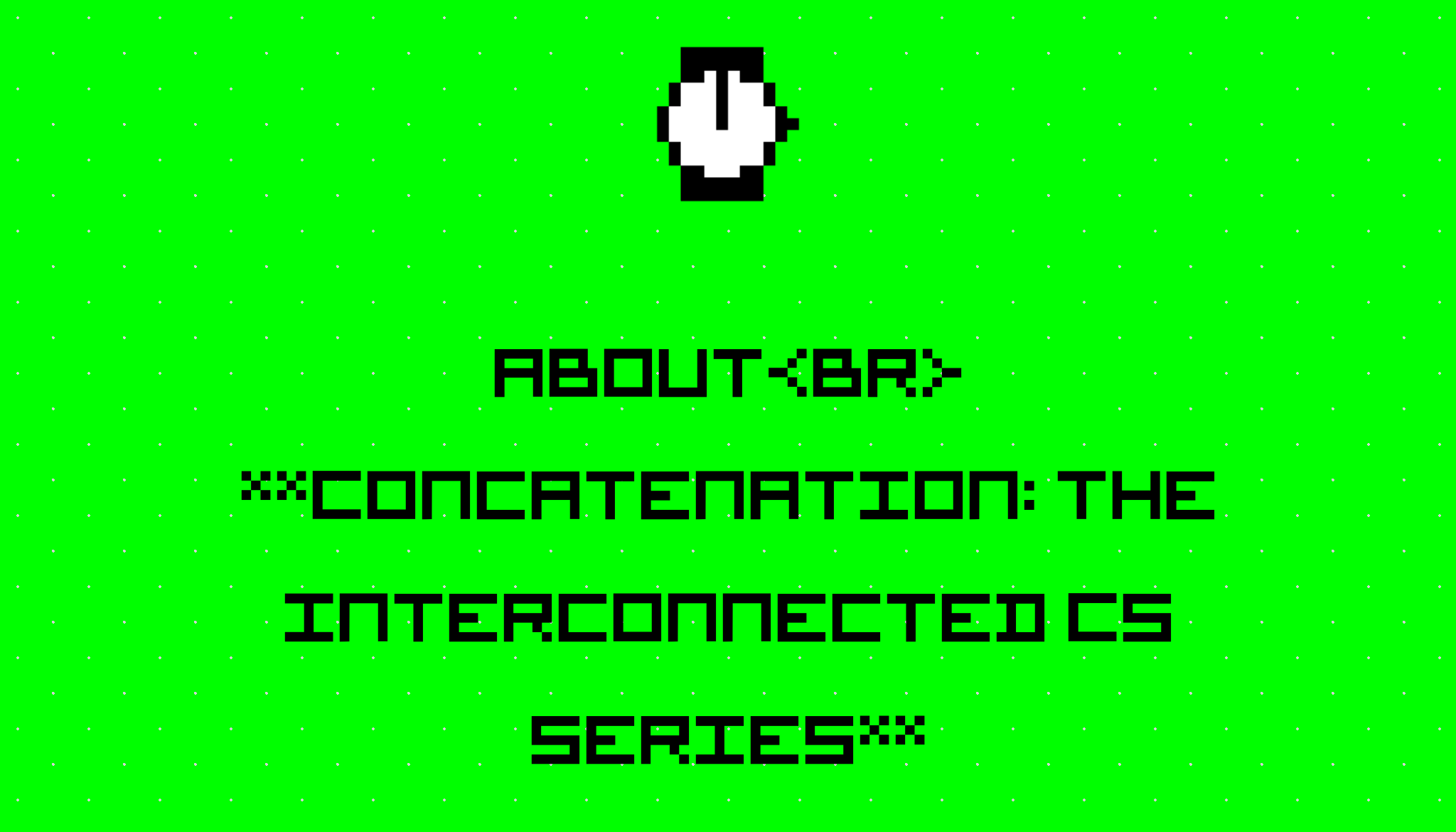 About Concatenation: The Interconnected CS Series on HackerNoon