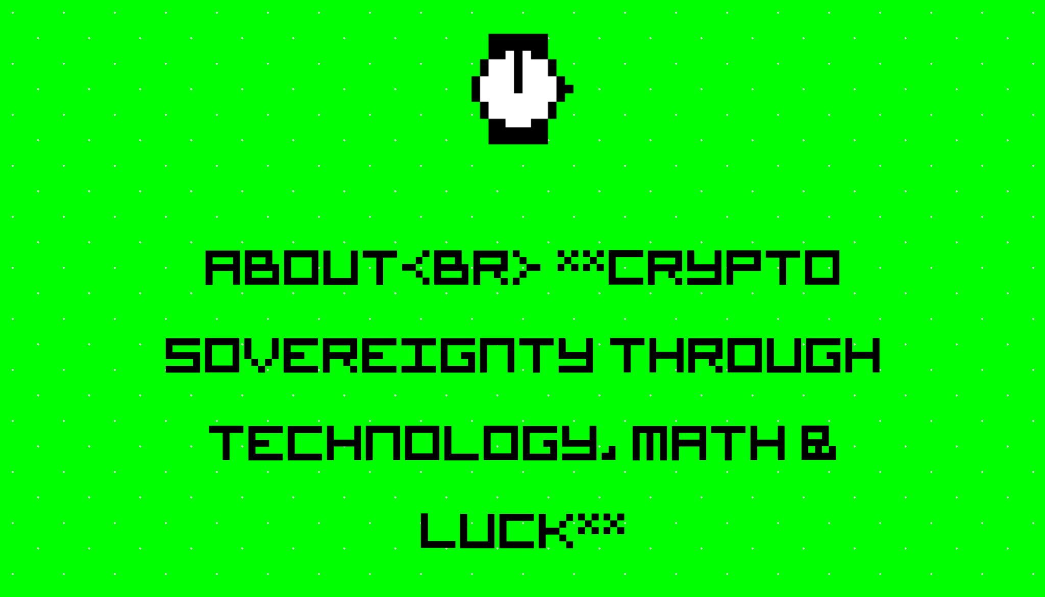 About Crypto Sovereignty Through Technology, Math & Luck on HackerNoon