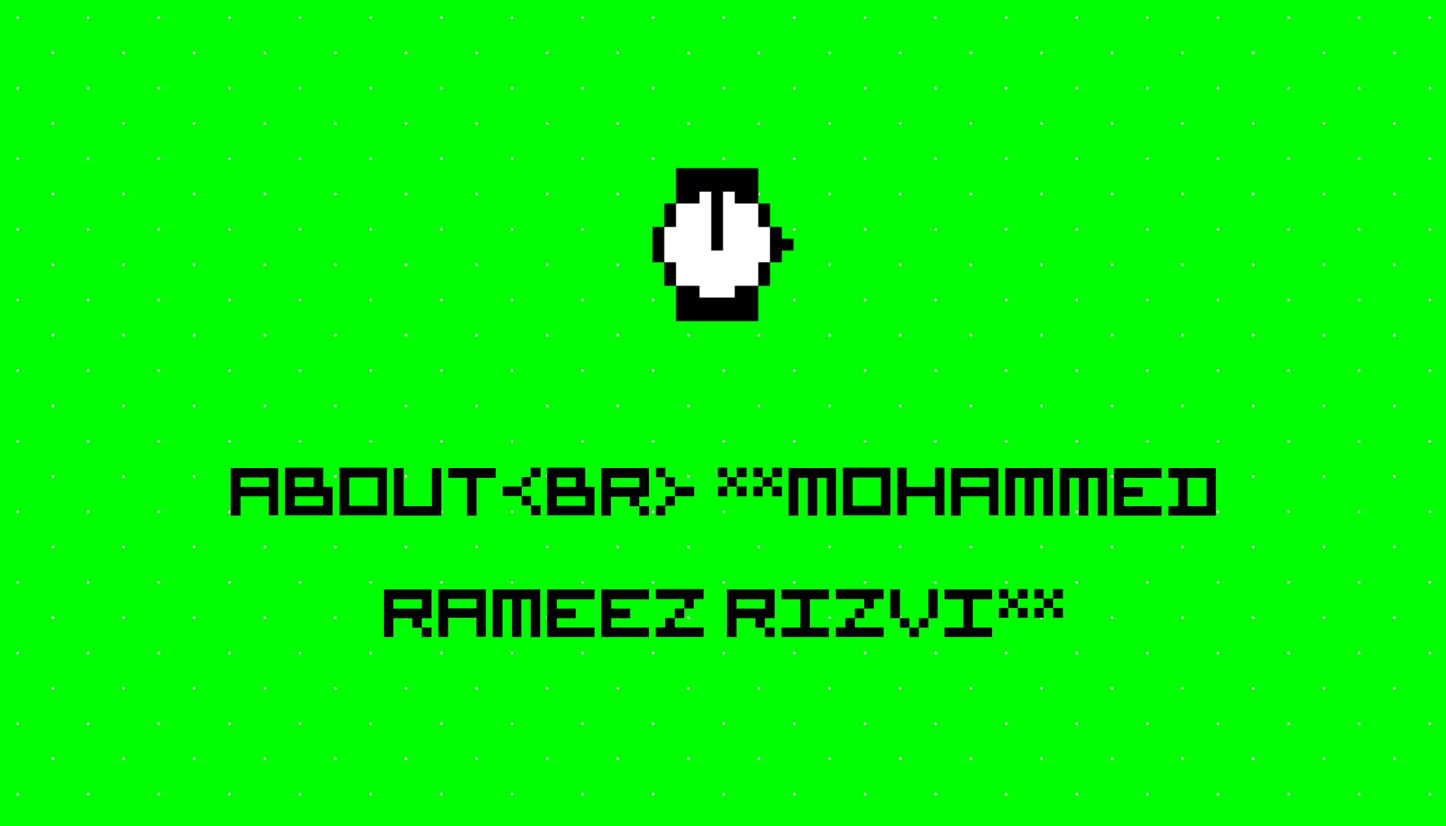 About Mohammed Rameez Rizvi on HackerNoon