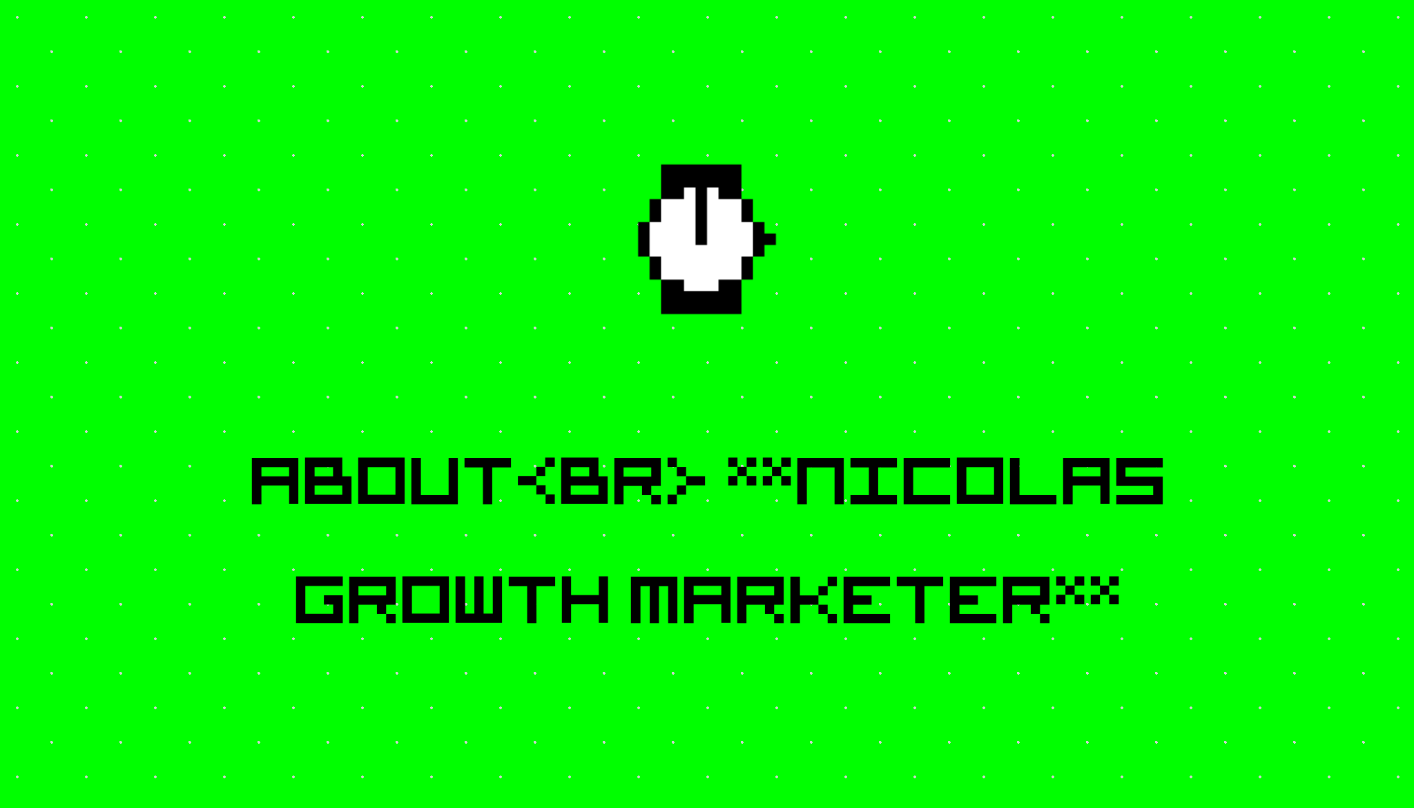 About Nicolas Growth Marketer on HackerNoon