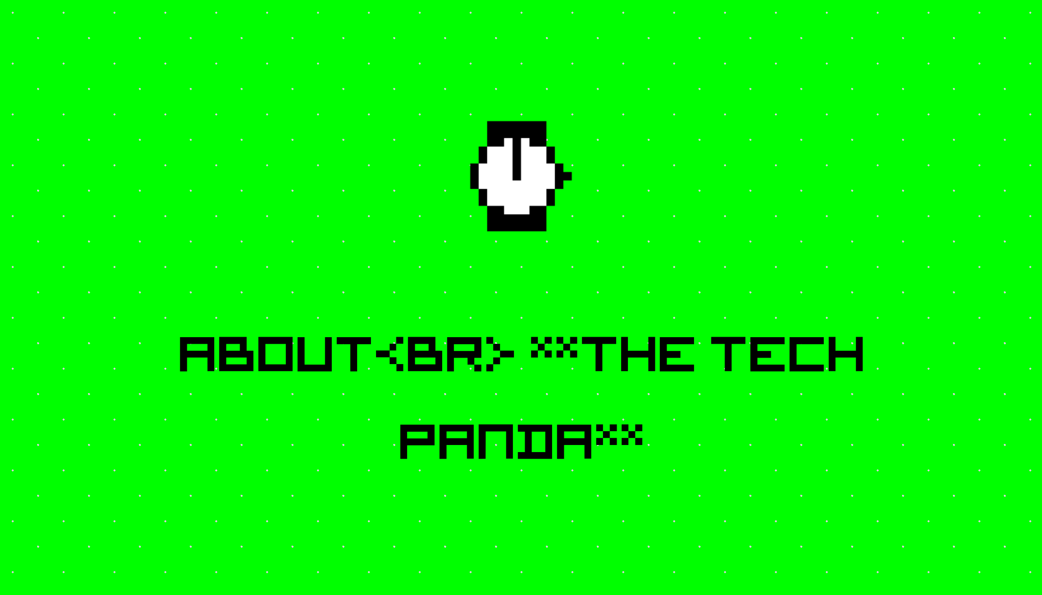 About The Tech Panda on HackerNoon
